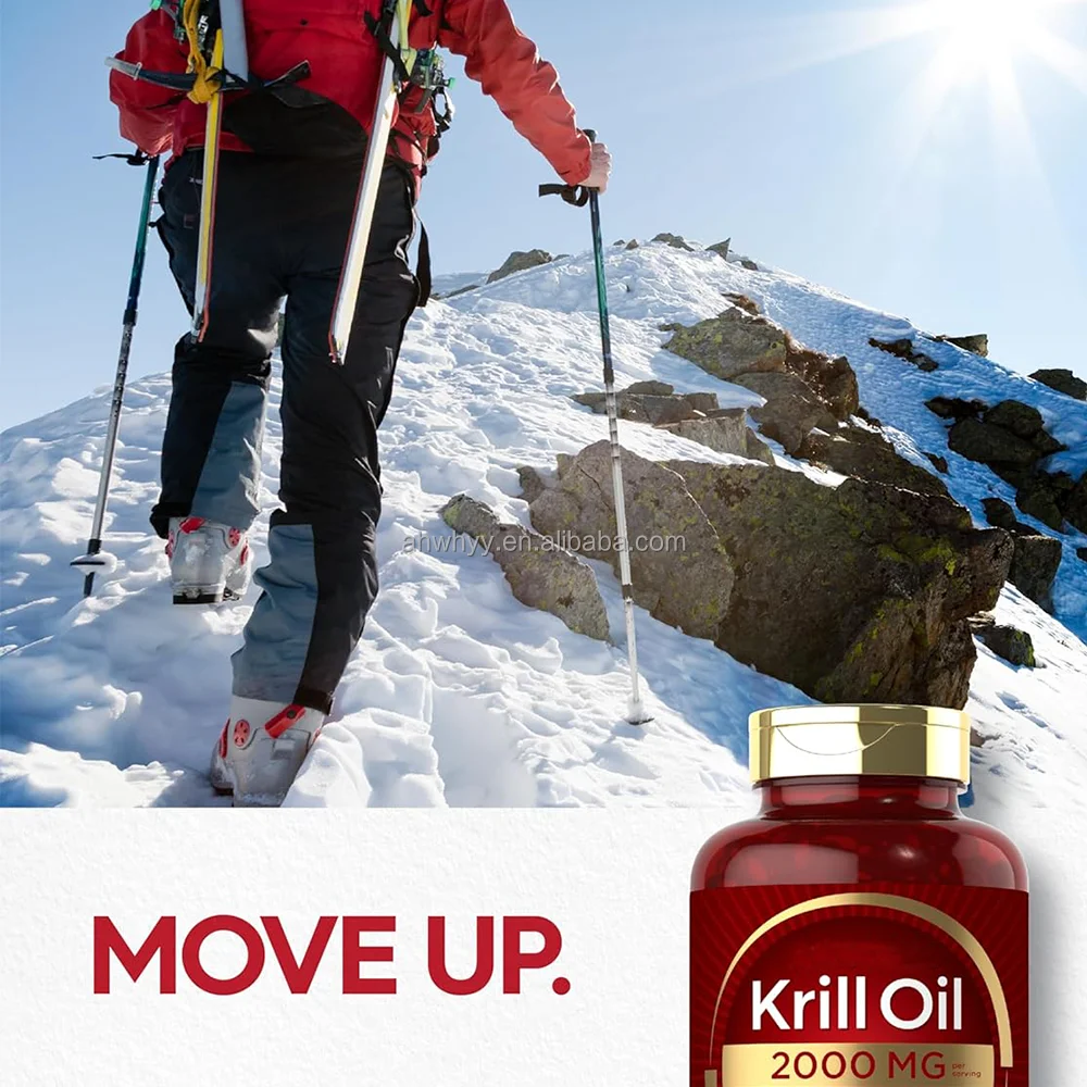 Krill Oil 2000mg Softgels Maximum Strength Omega-3 EPA DHA Astaxanthin ...