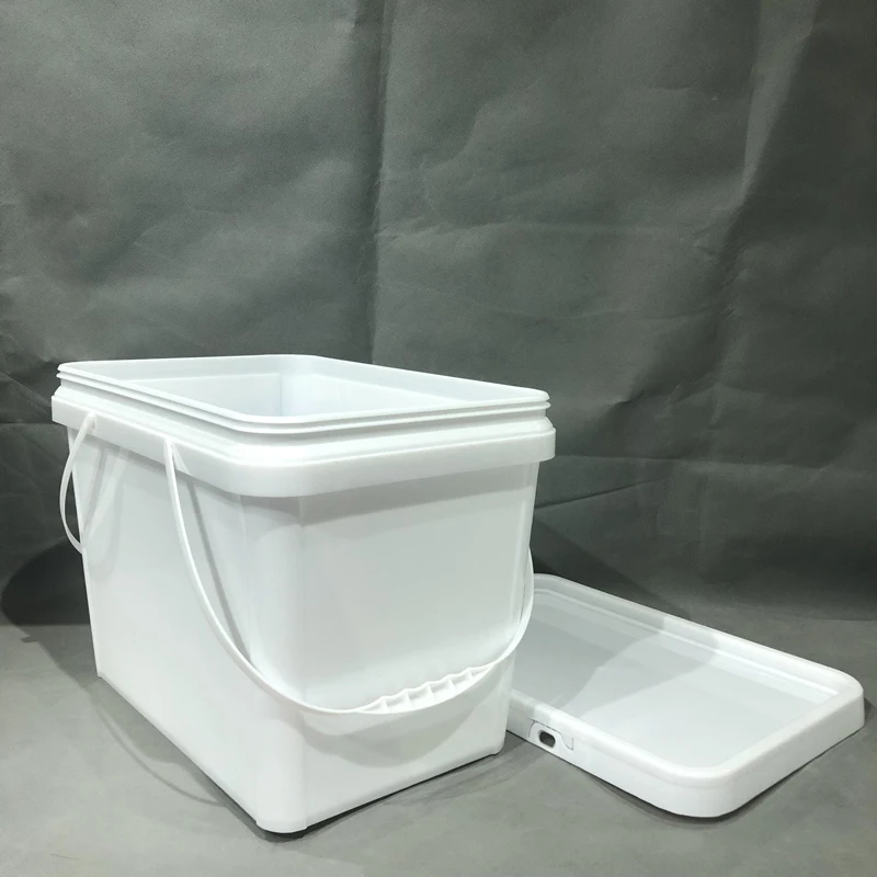 Food Grade New Pp Rectangle Pail 5 Gallon Square Buckets Iml Food ...