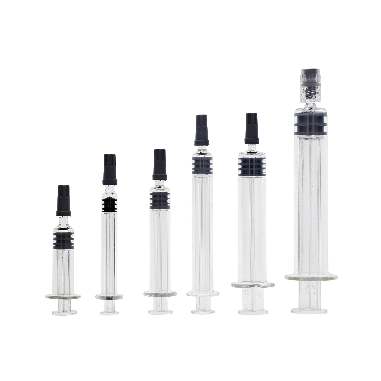 1ML Borosilicate Glass Syringes with Luer Lock - Reusable