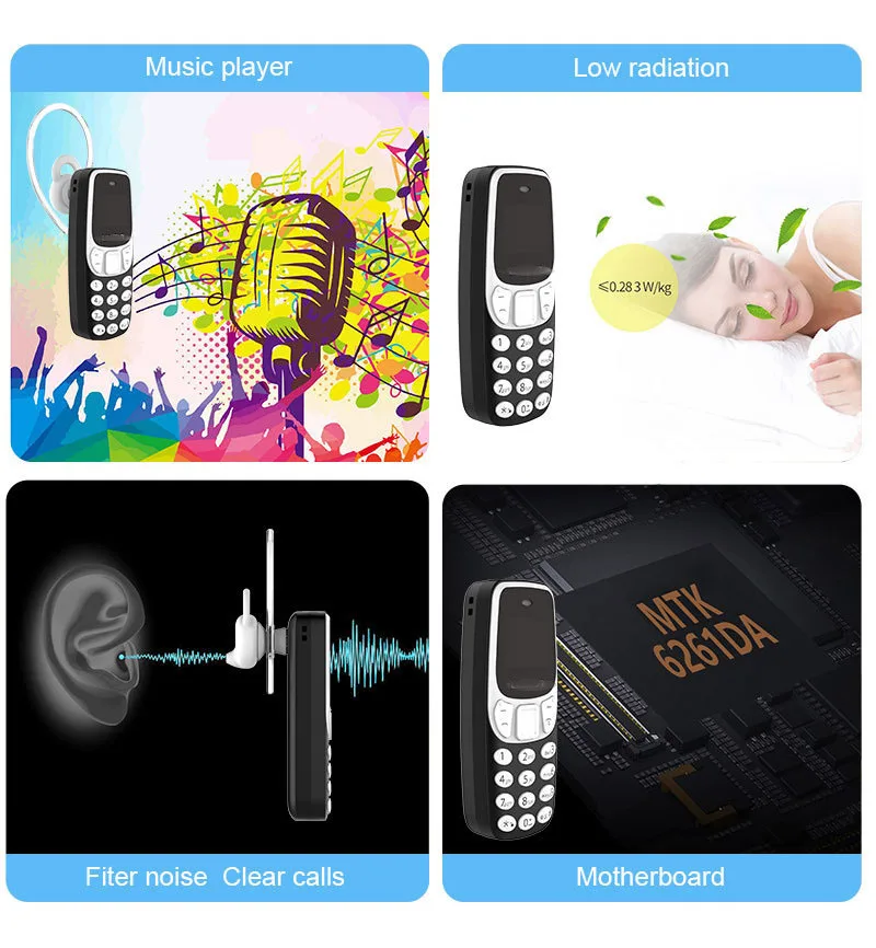 BM10mini3310 Non-Smart 2G Mini Mobile Phone Dual SIM Straight BLUETOOTH SUPPORT MTK Processor ...