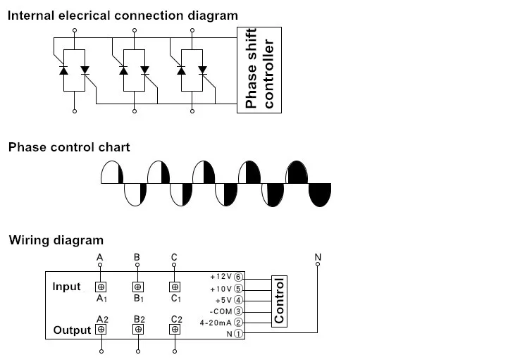 100a Scr Power Controller Three Phase Scr Power Voltage Regulator 4 ...