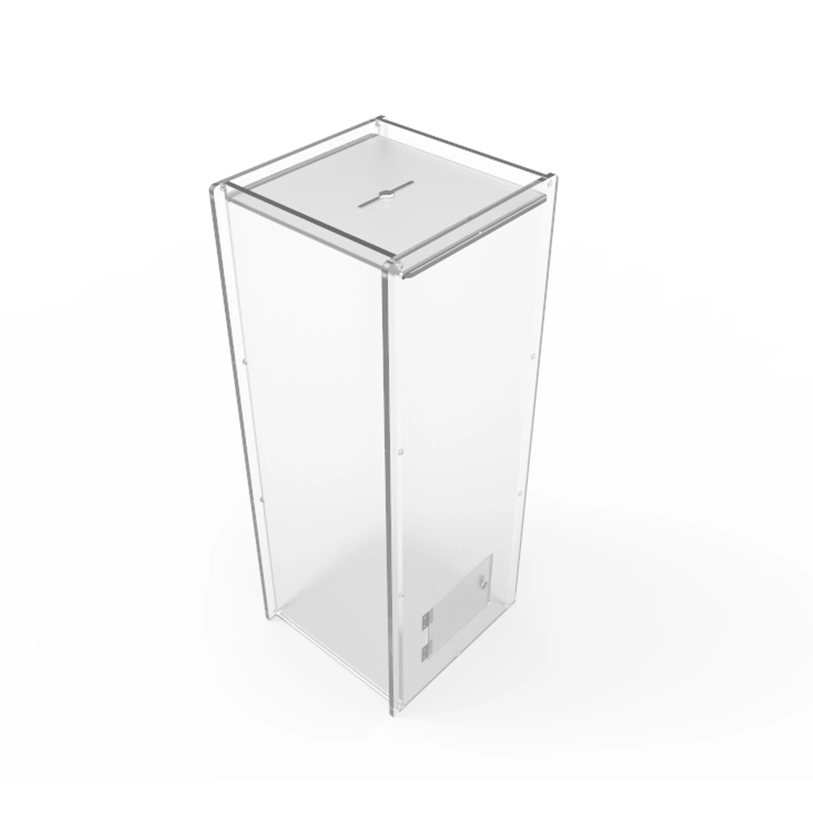 Customized Floor Standing Large Acrylic Donation Box With Lock at the ...