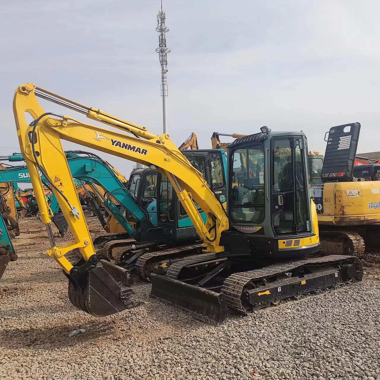 Japan YANMAR 55 Used Crawler Hydraulic Excavator Small Mini 5ton Earth ...