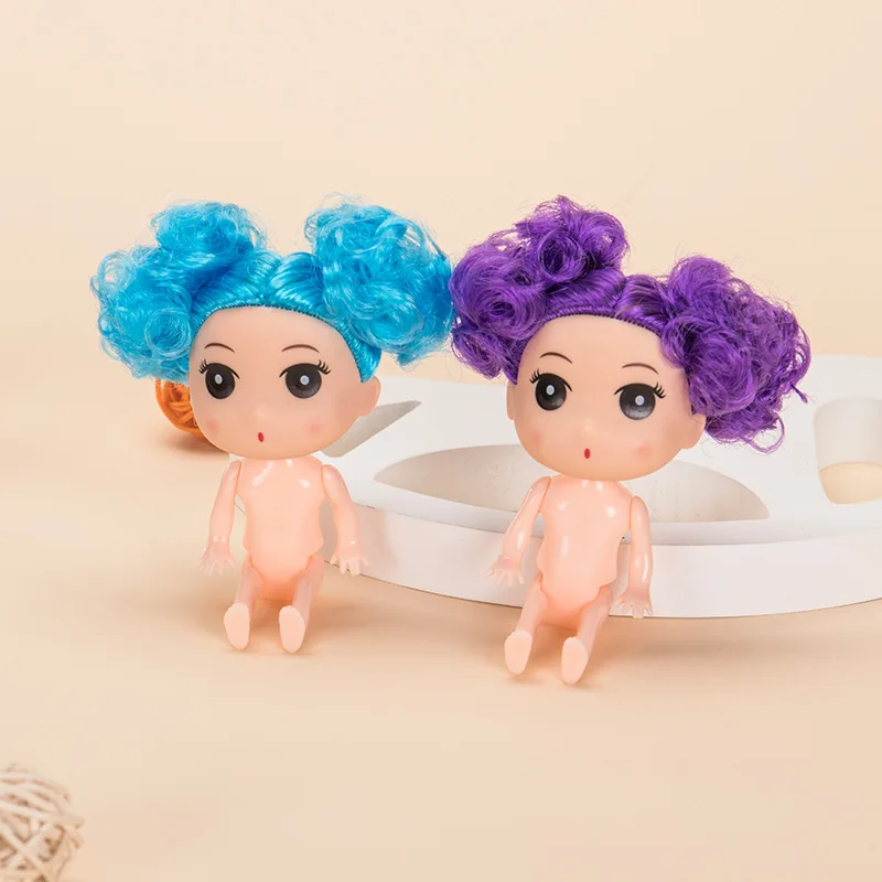 Mini Cute Little Doll 12cm Doll Accessories Cake Baked Nude Diy Doll ...