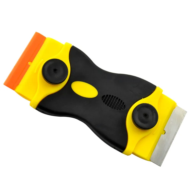 Double Edged Plastic Razor Blade Scrapers Knife With Contoured Grip For ...