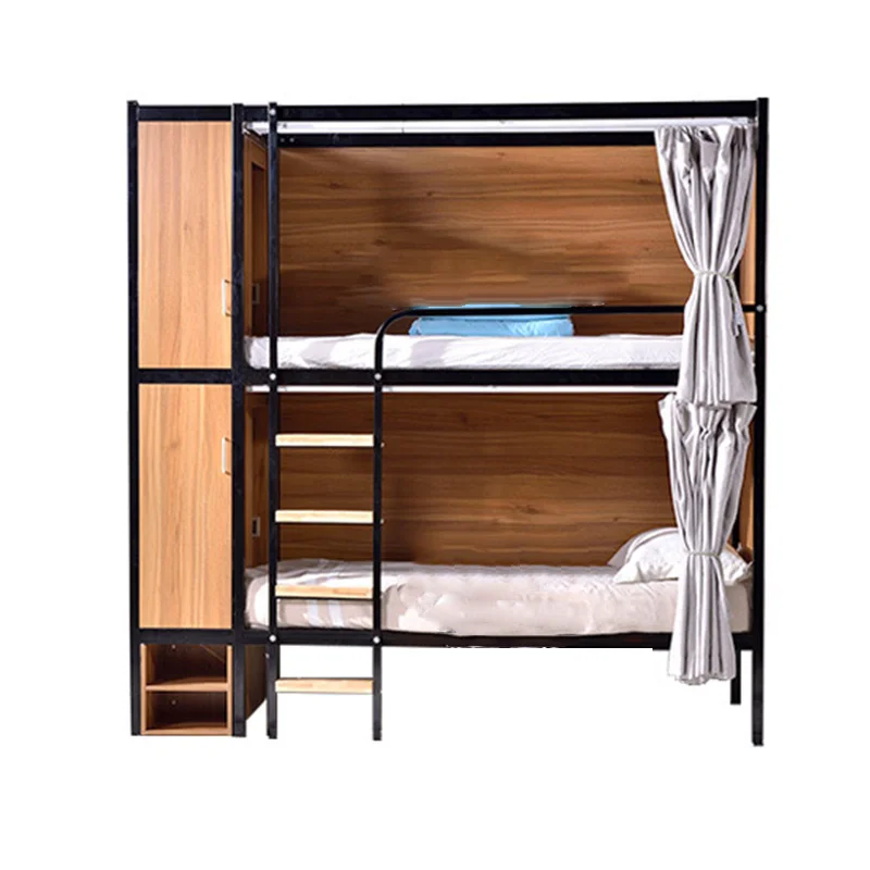 Wood Capsule Bunk Bed For Hostel School Students Dormitory Loft Bed ...