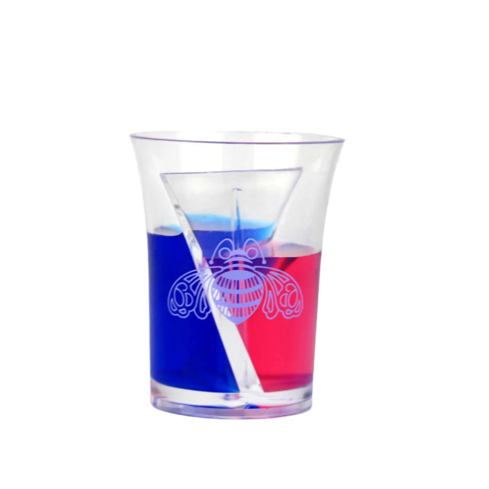 2 Oz Clear Split Shot Glass - Perfect for Bachelorette Party