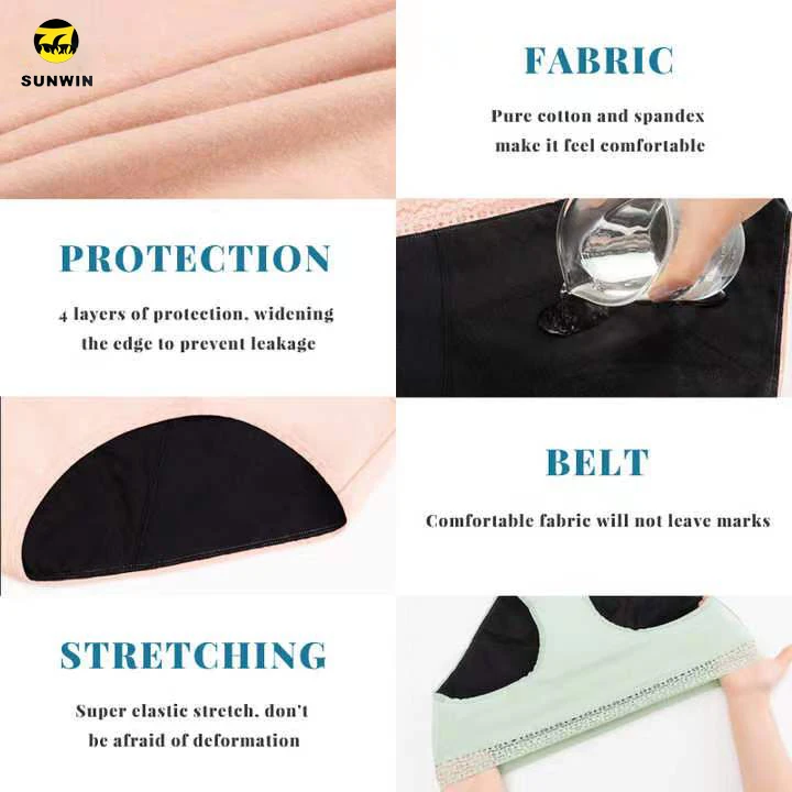 Oem Period Panties Menstrual Panties Panty Sustainable Leakproof