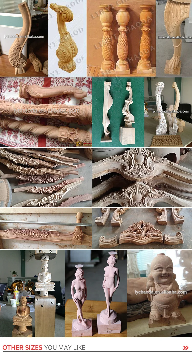 4 Axis Cnc Wood Carving Multihead 3d Sculpture Statue Making Machine ...