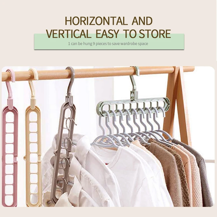 9 in 1 Plastic Storage Racks for Clothes - Space Saving