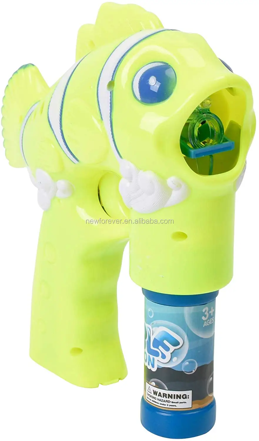 Electronic Led Light Up Fish Bubble Gun,Bubble Blaster Shooter,Clown ...