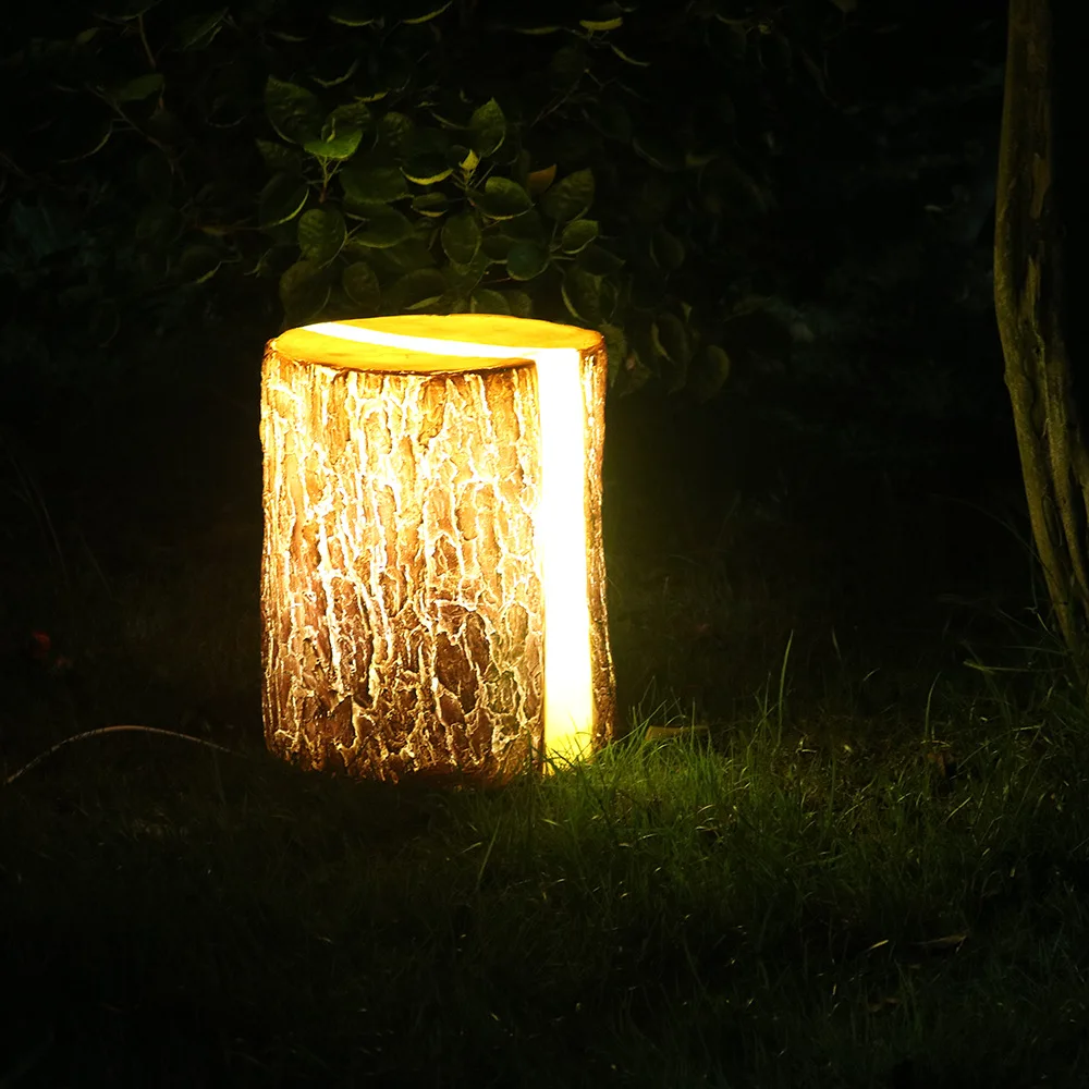 Led Lamp Wood Ornament Simulation Root Outdoor Garden Lawn Light Park ...