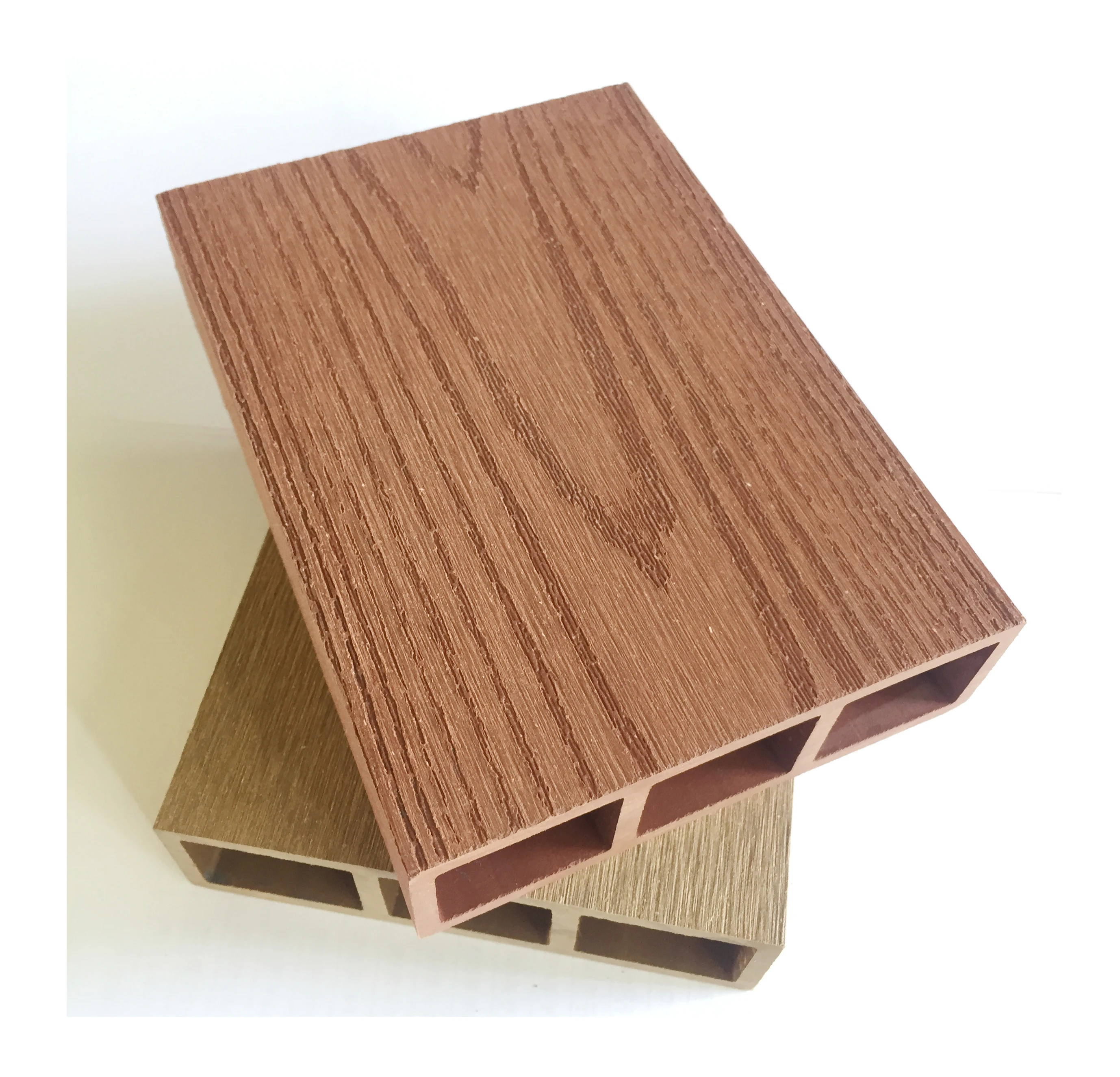 WPC Timber Tube Plastic Composite Wooden Profile Decking