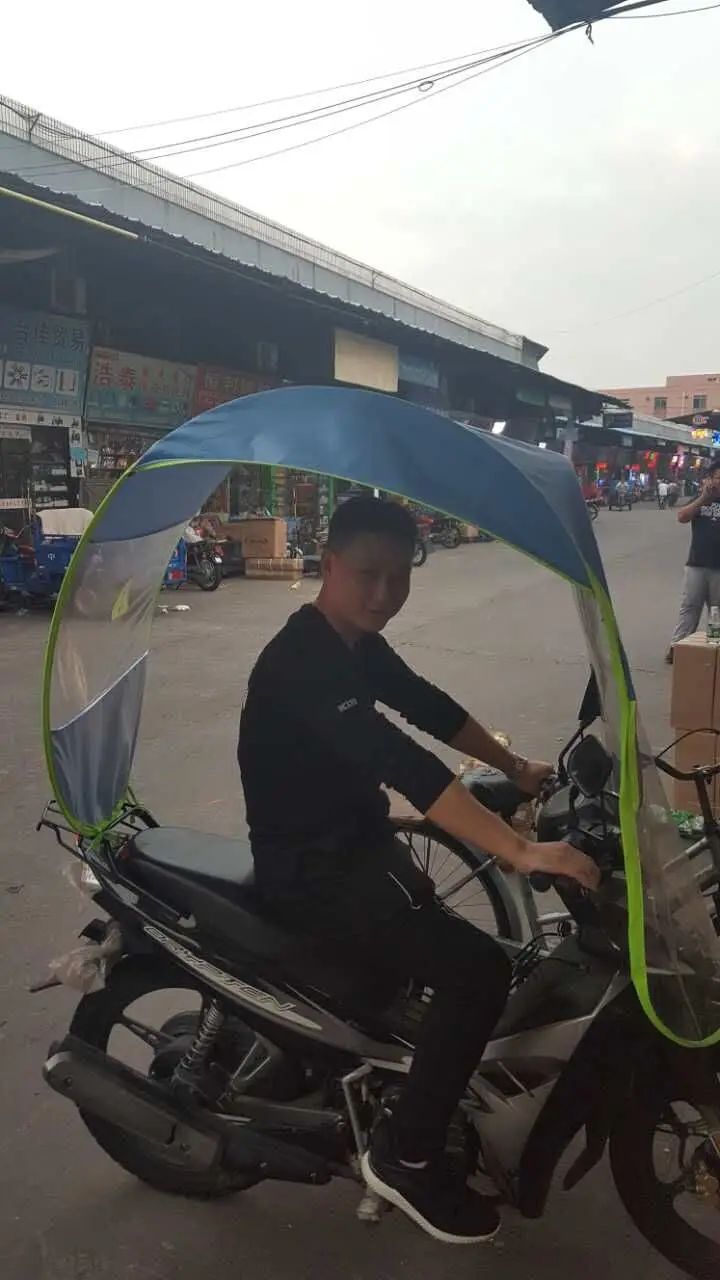 Motorcycle Canopy - Sun & Rain Protection for Motorbikes