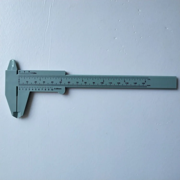 Verified 150mm Promotional Jewelry Custom Logo Slide Plastic Vernier ...