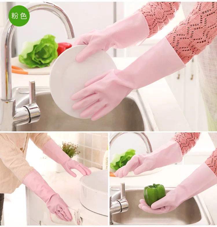 Durable Rubber Gloves - Ideal for Kitchen and Cleaning