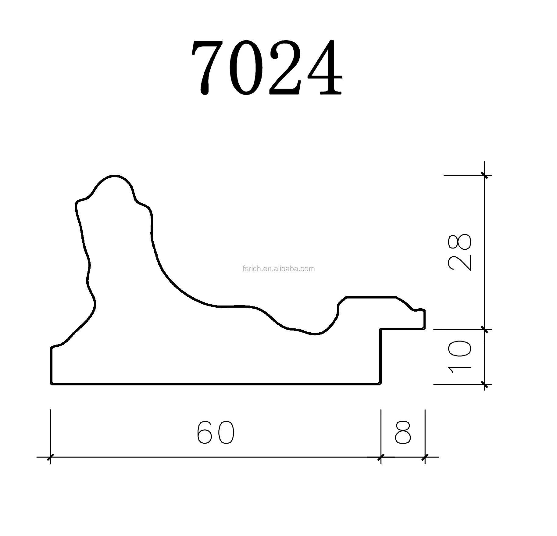 7024 Series Christmas Decor Frame Molding - Fashionable & Eco-friendly