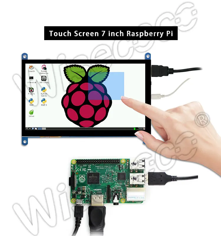 7 Inch TFT Display for Raspberry Pi - 1024x600 IPS LCD