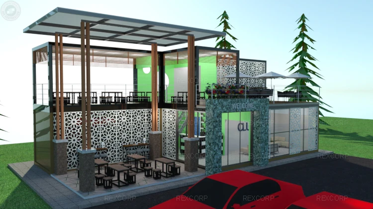 Luxury Flatpack Container Beach Club in Bahrain