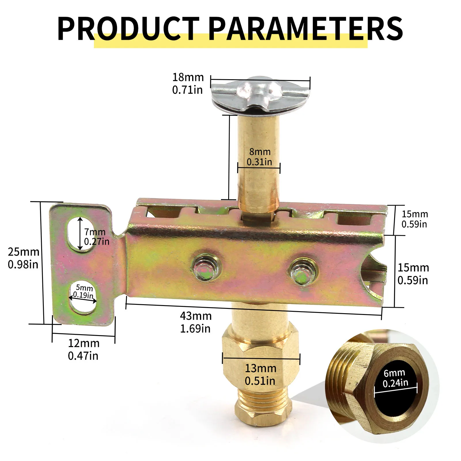 Natural Gas Pilot Burner Assembly - 3 Way Flame Kit