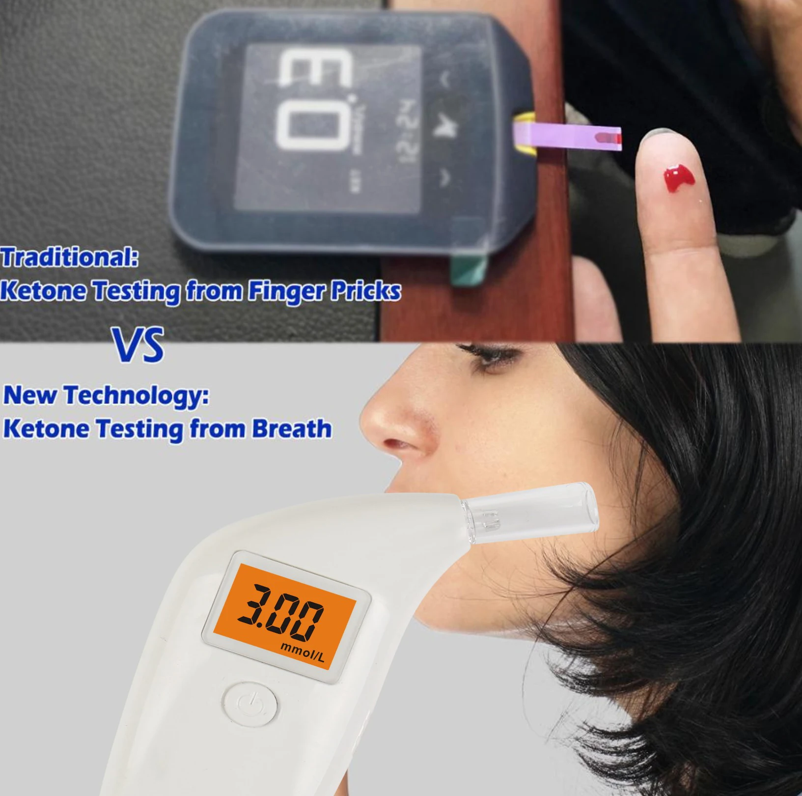 Breath Keton Analyzer Ketones Breathalyzer Ketogenic Body Tester ...