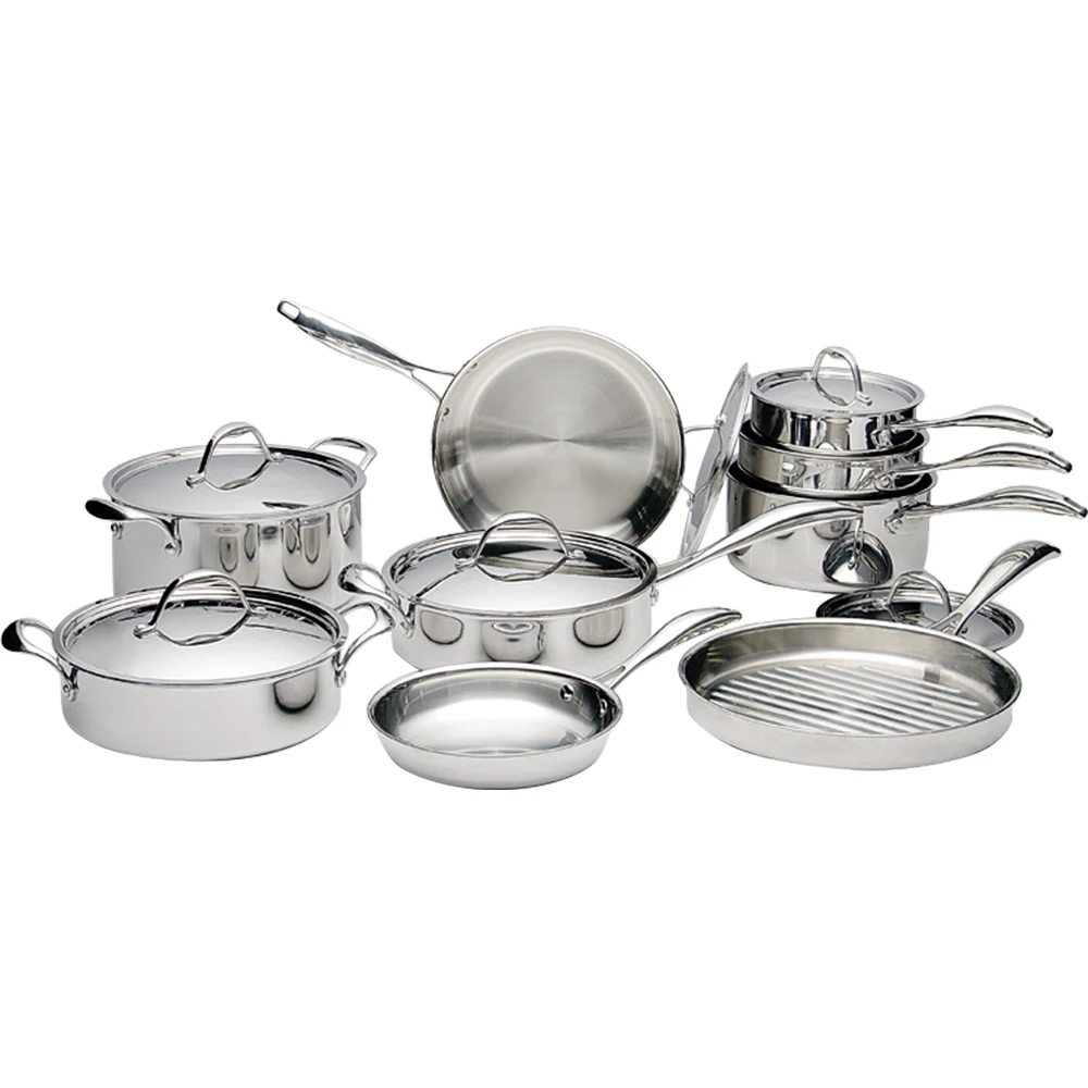 15 Piece Nonstick Stainless Steel Cookware Set by BODEUX/POTOBELO