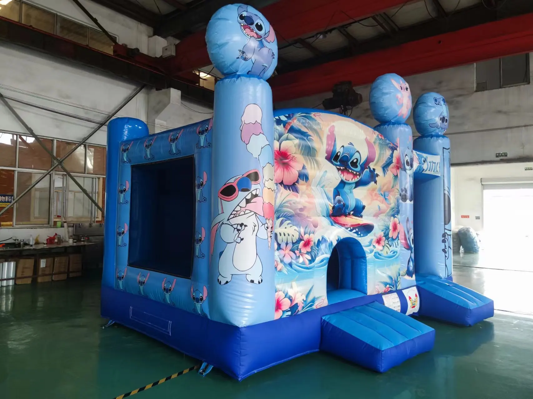 Lilo and Stitch Cartoon Inflatable Bouncer Slide Combo - Eco-Friendly ...