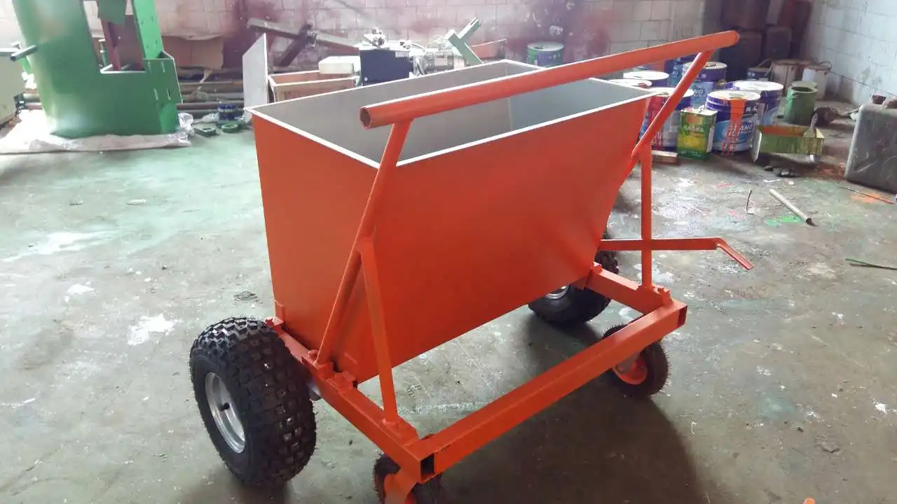 Manual Pushing Sand Filling Cart Artificial Lawn Sanding Four Wheel ...