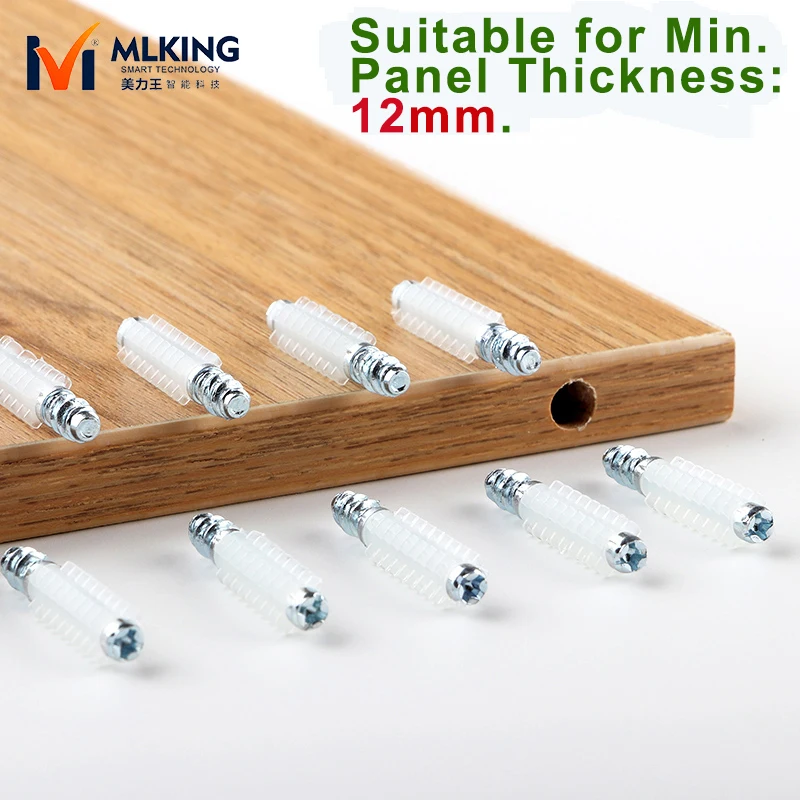 Furniture 12mm Wood Screwjoint Connectors - Quick & Durable