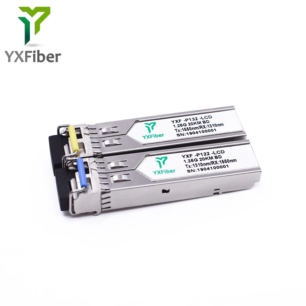 Wdm Transceiver Sfp 1.25g 20km 1310nm/1550nm Sm Sc Simplex 1g Bidi Modules Factory - Buy Wdm ...