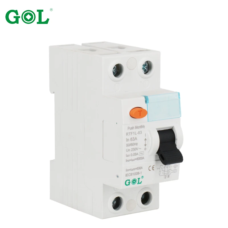 Rccb Rccb/rcbo/elcb /rcd 2p 4p 30ma 40a 63a Earth Leakage Magnetic ...