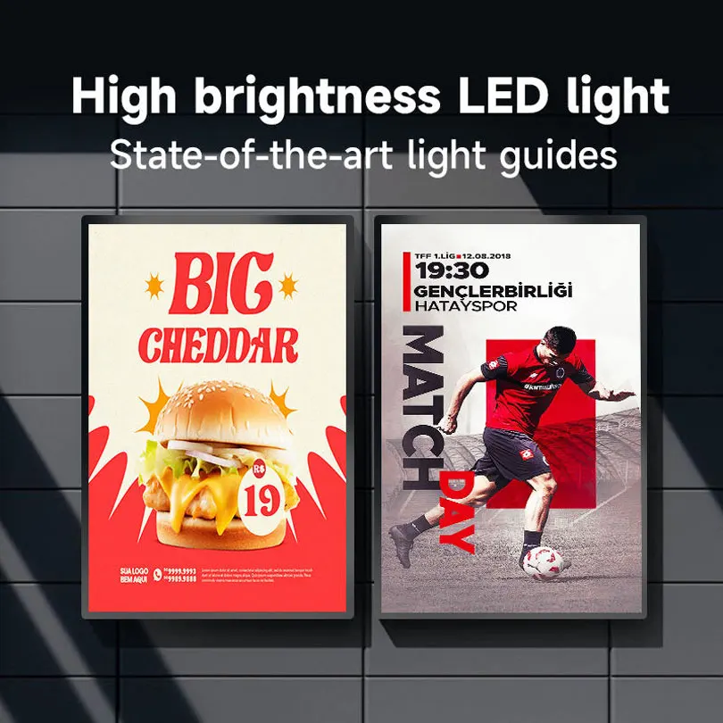 A1-A4 Wall Mounted LED LIGHT BOX - Customizable Poster Frame