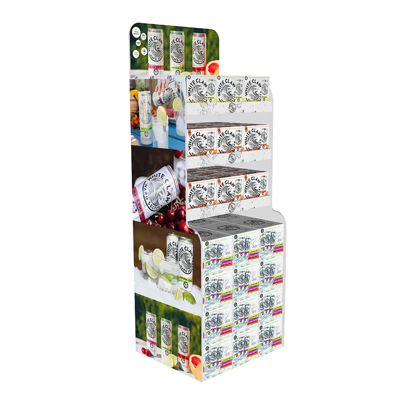 Paperboard Pop Retail Standee Display Stand Folding Totem Display Fancy ...