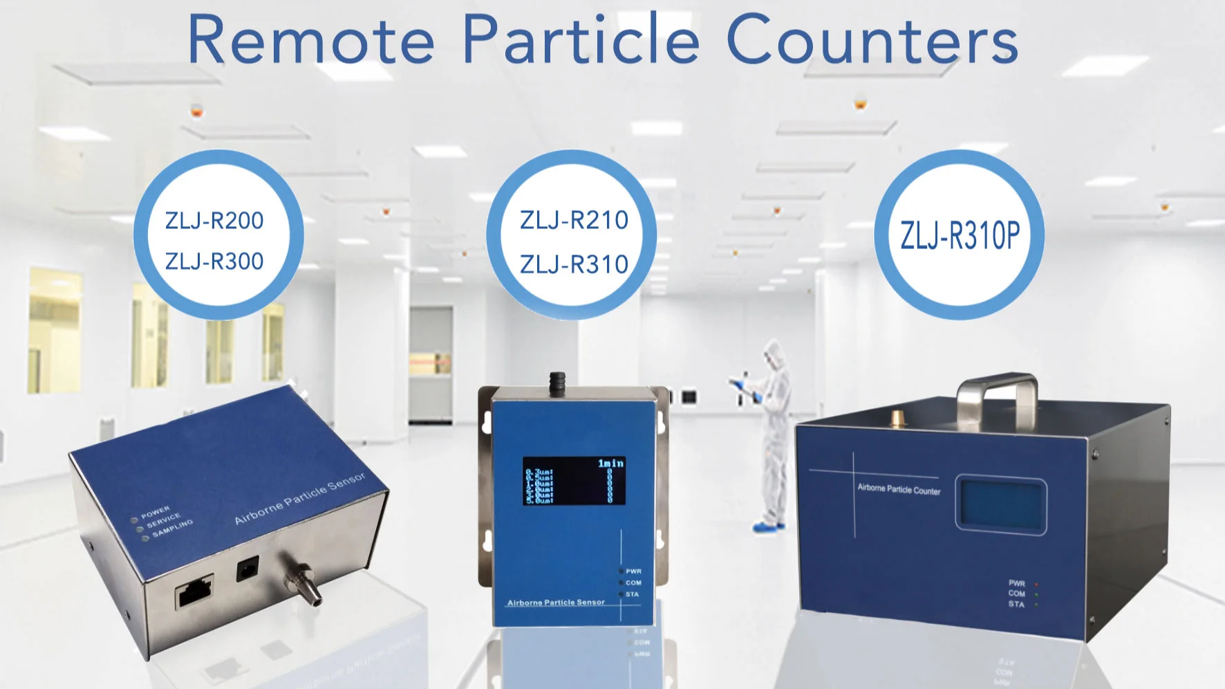 Zetron Cleanroom Monitoring 110v Particle Size Pm0.5 Pm2.5 Dust ...