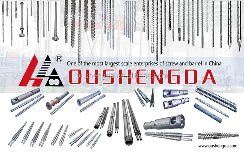 Single Screw Barrel With Venting Zone For Recycle Plastic Pe Pp Pvc Abs ...