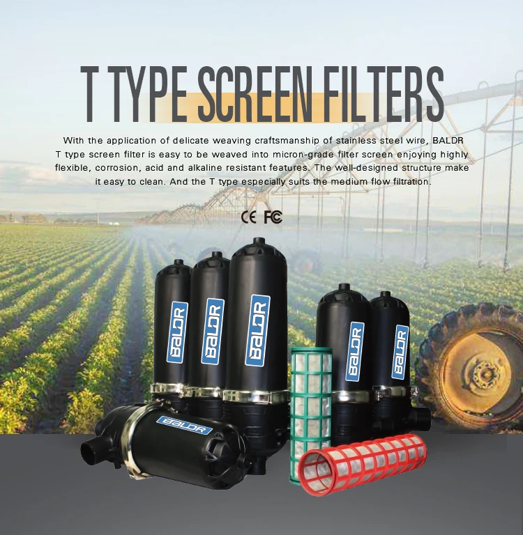 2 Inch T Type Plastic Screen Water Filter for Farm Irrigation System ...