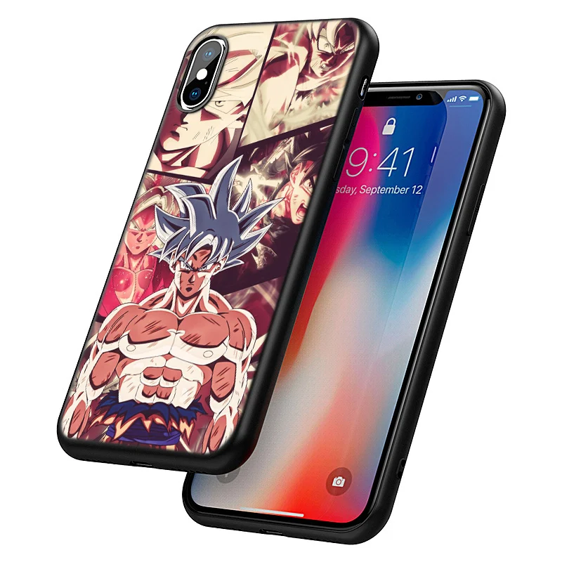 Custom Printed Design Anime Black Phone Case For Iphone 7 8 Se2020 11 ...