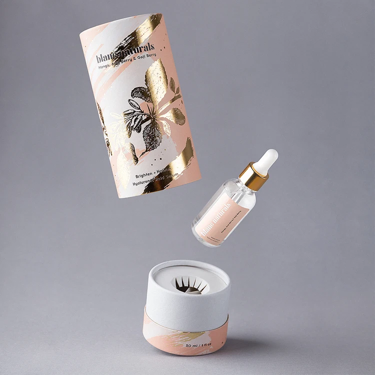 Custom Eco-Friendly Cardboard Paper Canister Cylinder