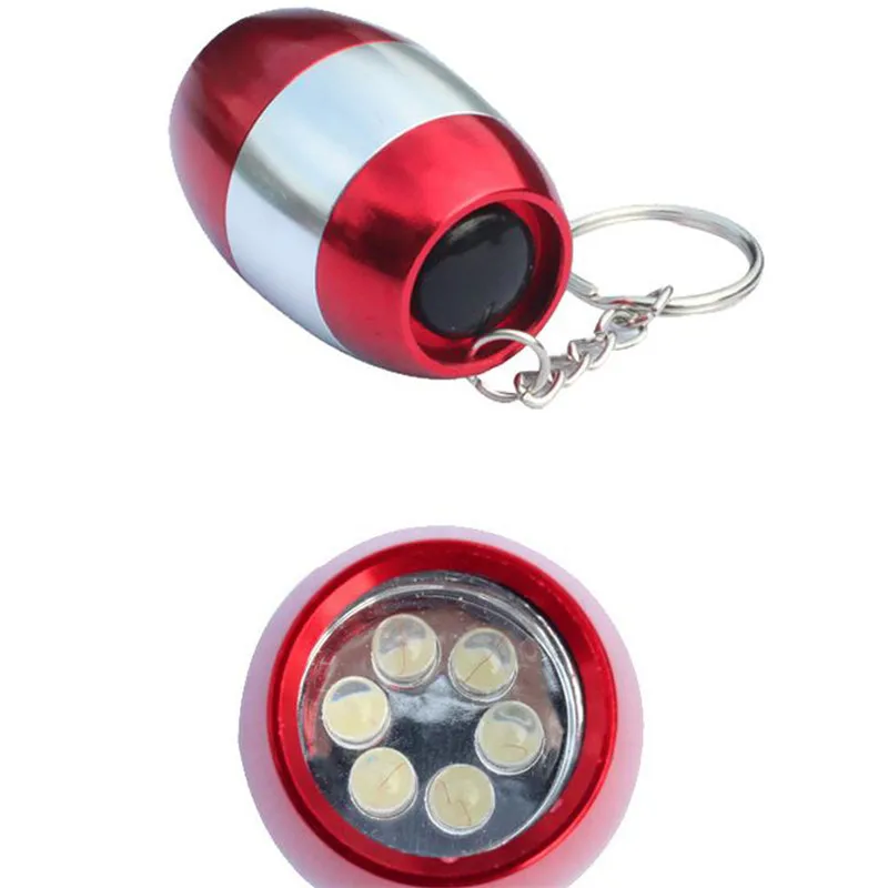 Travel 6 Led Mini Aluminium Material Key Ring Torch/flashlight - Buy ...