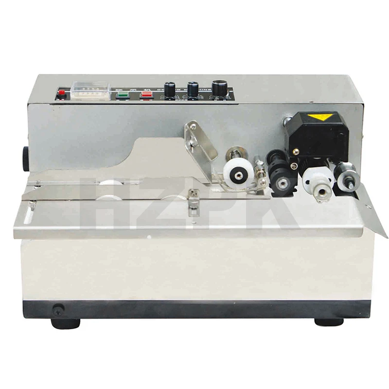 HZPK MY-380F Semi Auto Carton Paper Plastic Bag Solid Ink Batch Code Machine Expiry Date ...