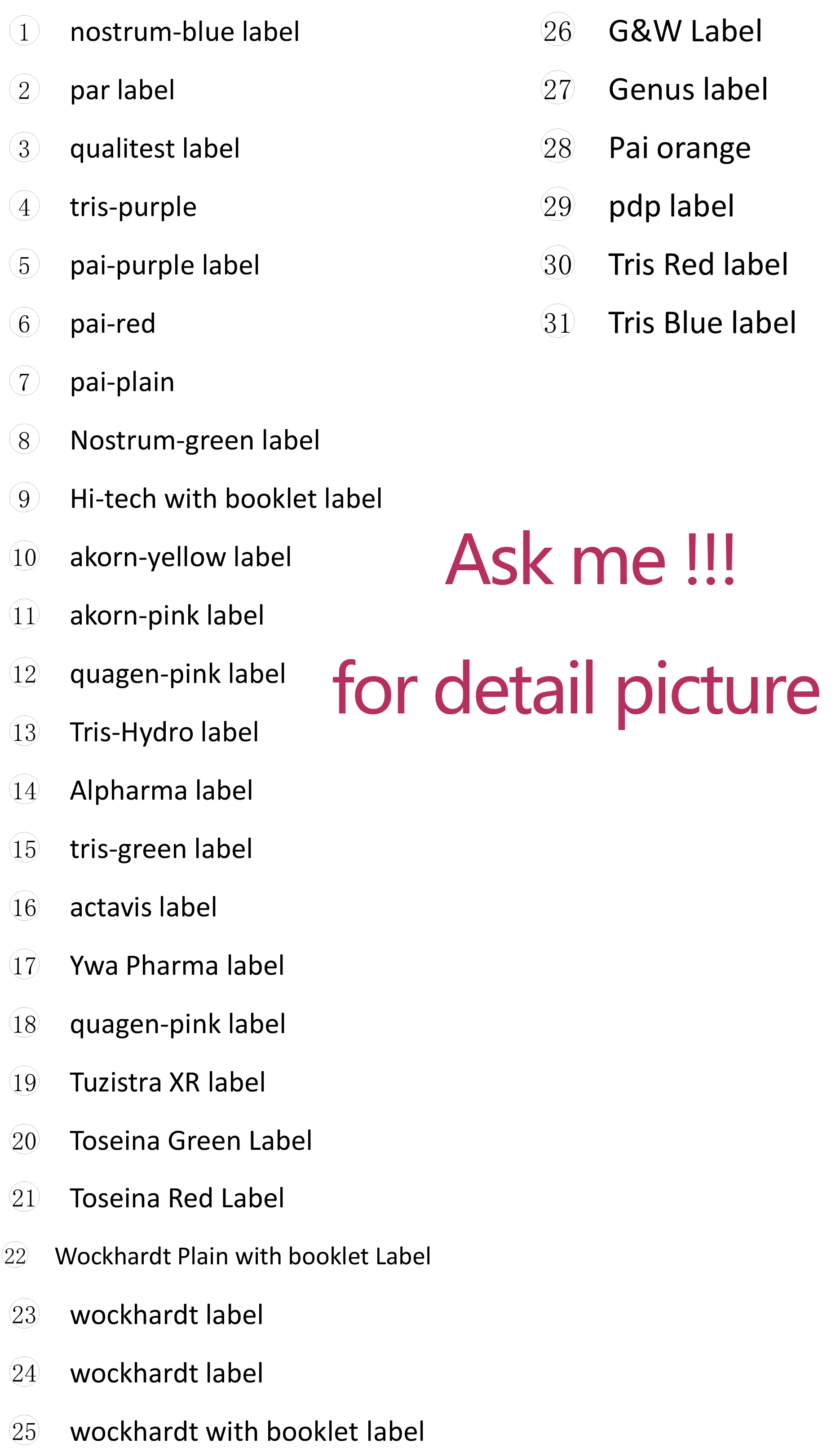 16oz 500ml 473ml Amber Cough Syrup Pai Bottle with CRC Red Writing Caps