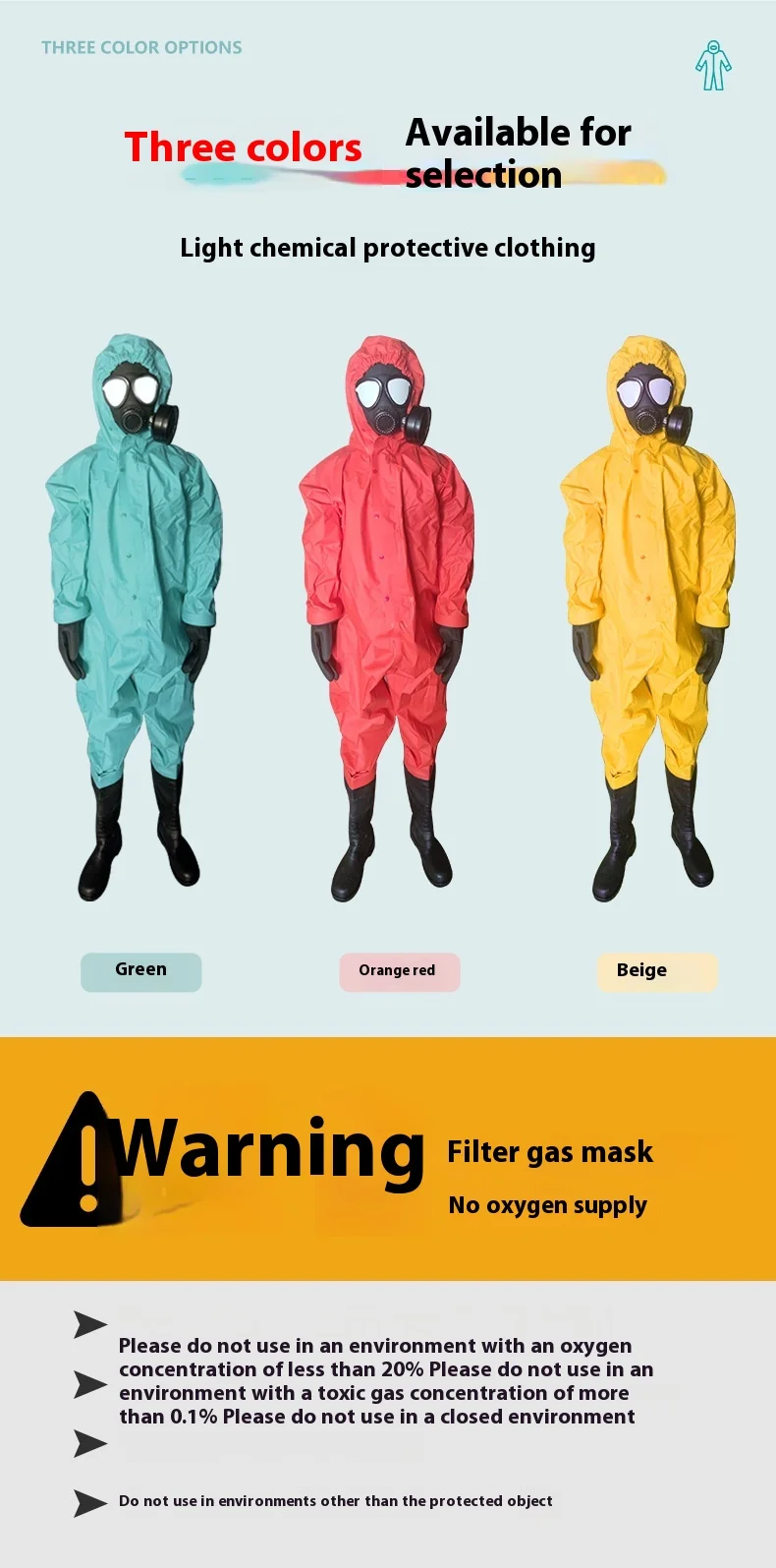 Lightweight One-Piece Safety Clothing for Experimental Work Acid Alkali ...