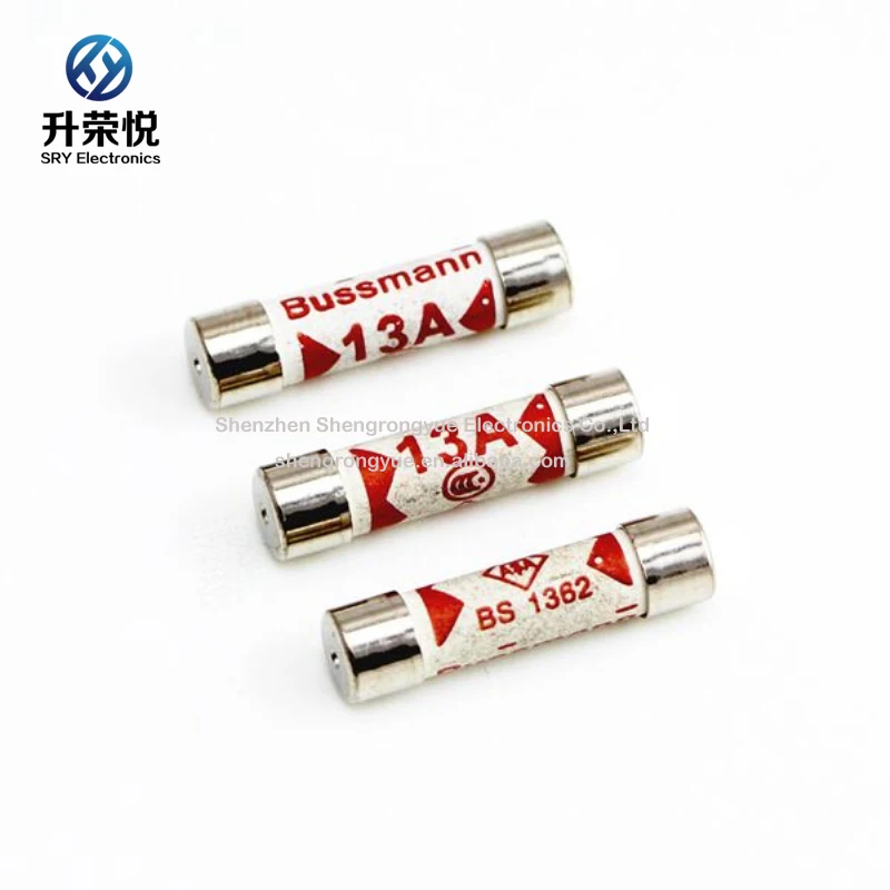 Tdc180-13a Bs1362 13amp 240v 6x25mm Ceramic Fuse Original Bussmann Fuse ...
