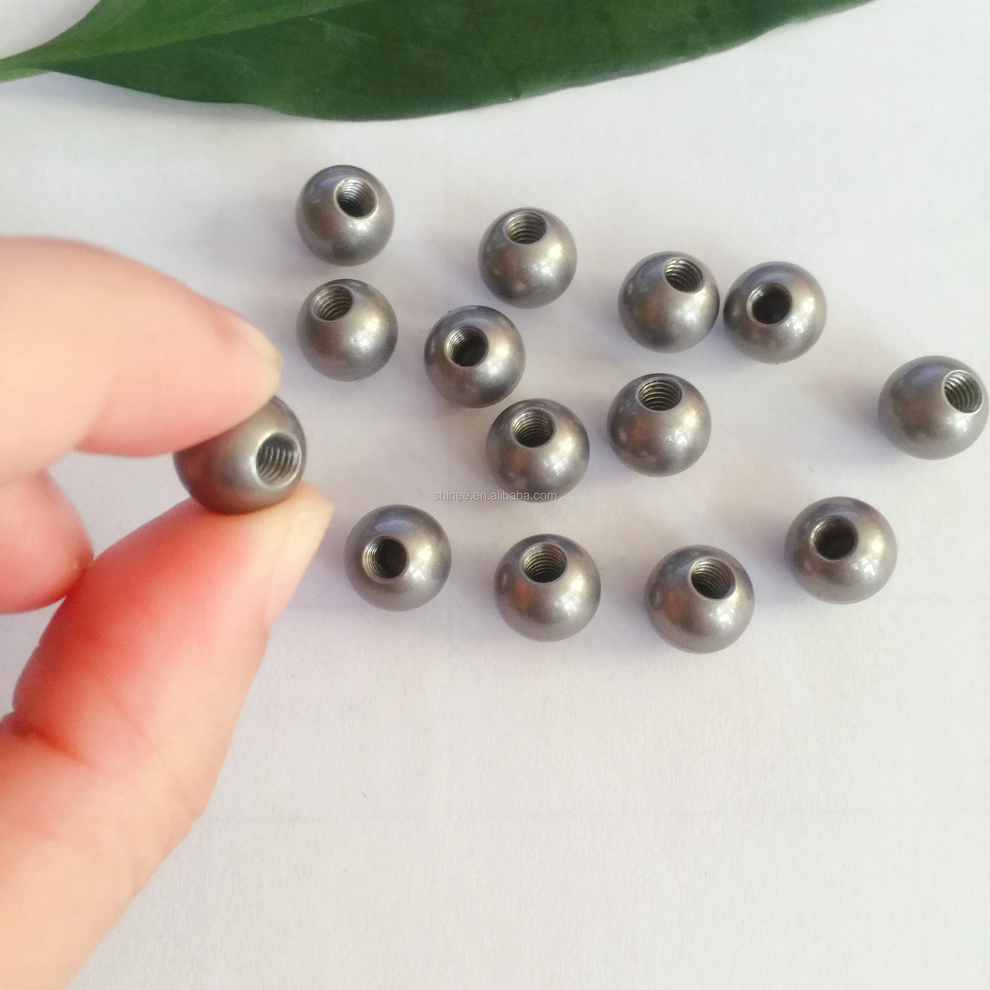 Tapped 430 Stainless Steel Sphere M4 Threaded Steel Ball