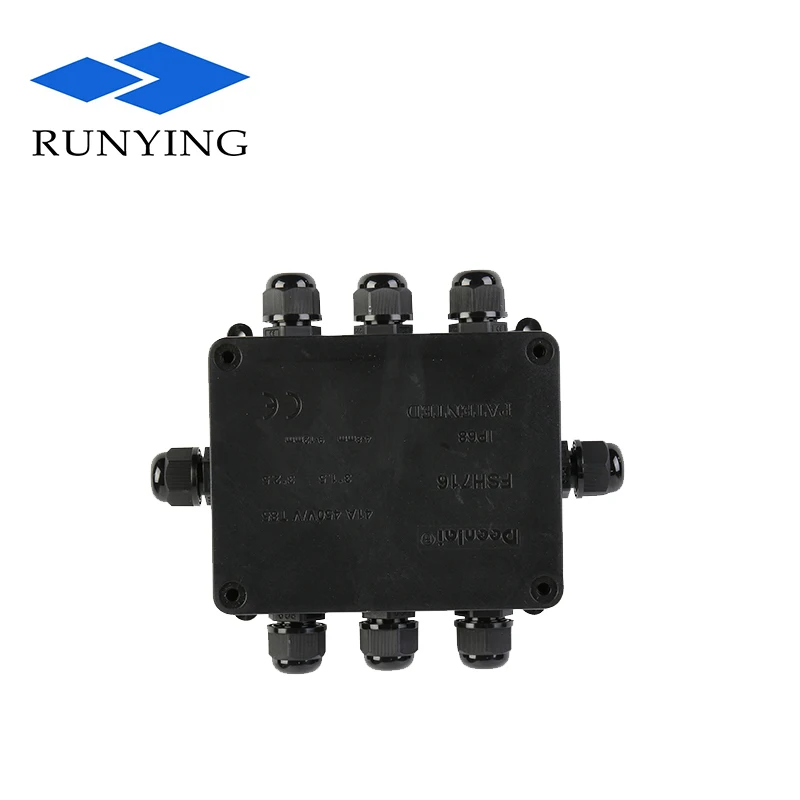 Flameproof Sealed Terminal Block Junction Box Ip68 8 Way 8 Hole Two In ...