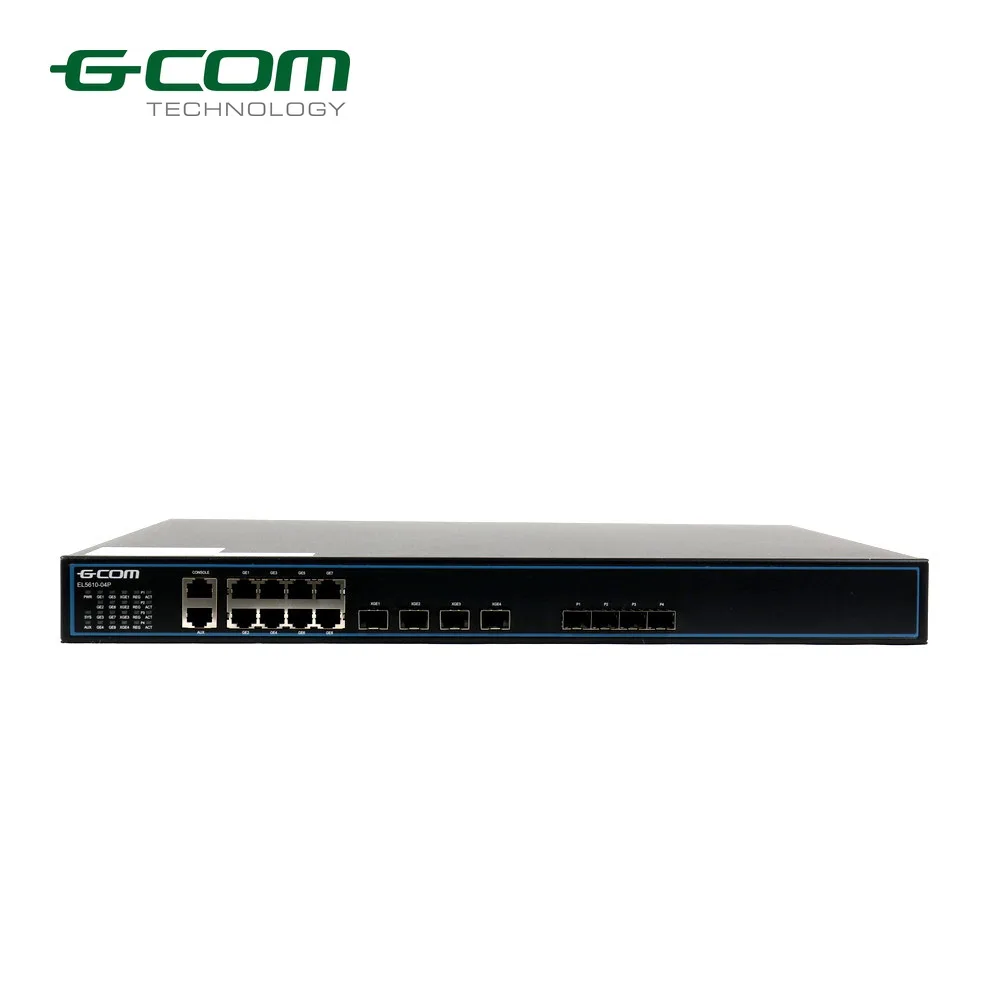 Gcom El5610-04p With 10g Mini Olt 1u Gpon Olt 4 Port Pon 8sfp Slots 2 ...