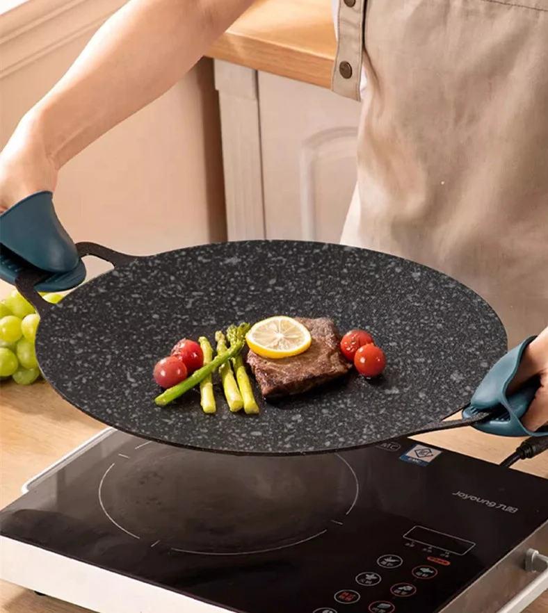 13-inch Korean BBQ Teppanyaki Pan - Nonstick Griddle