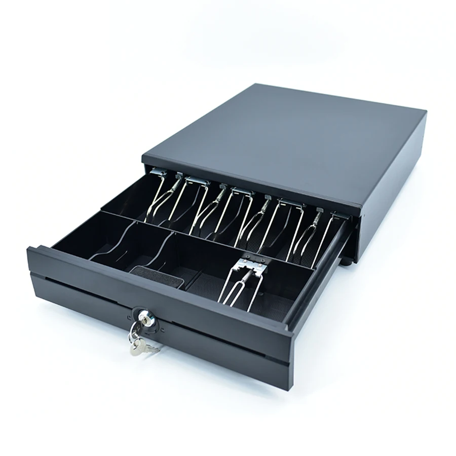 Black Top Selling Cash Drawer For Pos Terminal With 4 Bill 5 Bill Mini ...