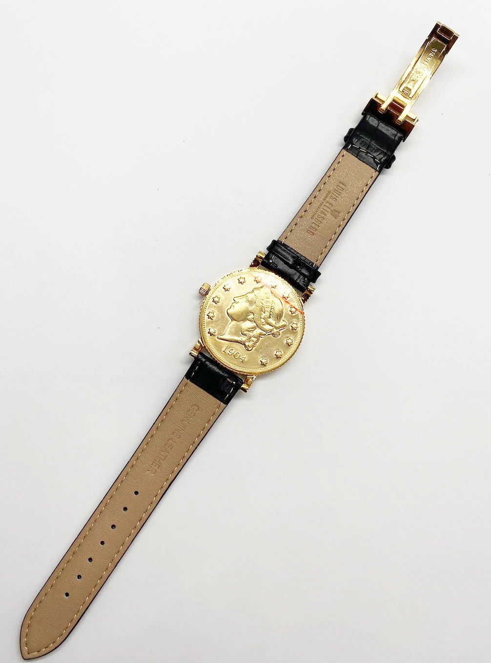 WYGICOO Custom Sandoz Dollar Coin Bezel Coin Watch - Men's