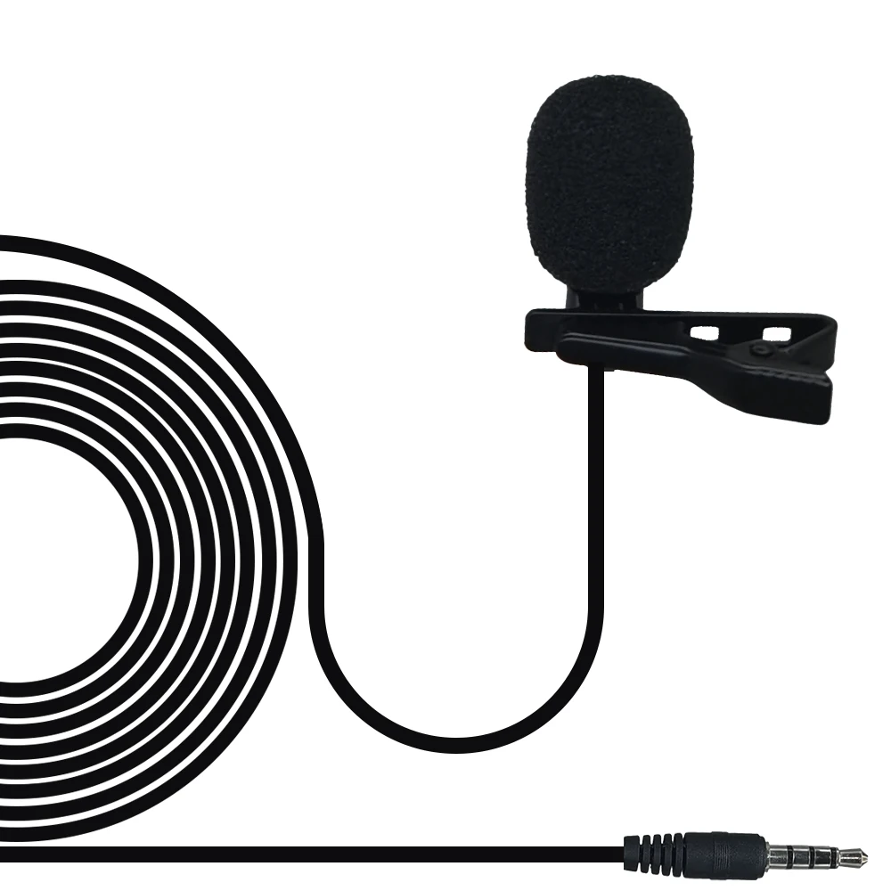 3.5mm Mini Noise Cancelling Mic Double Interface Collar Lapel ...